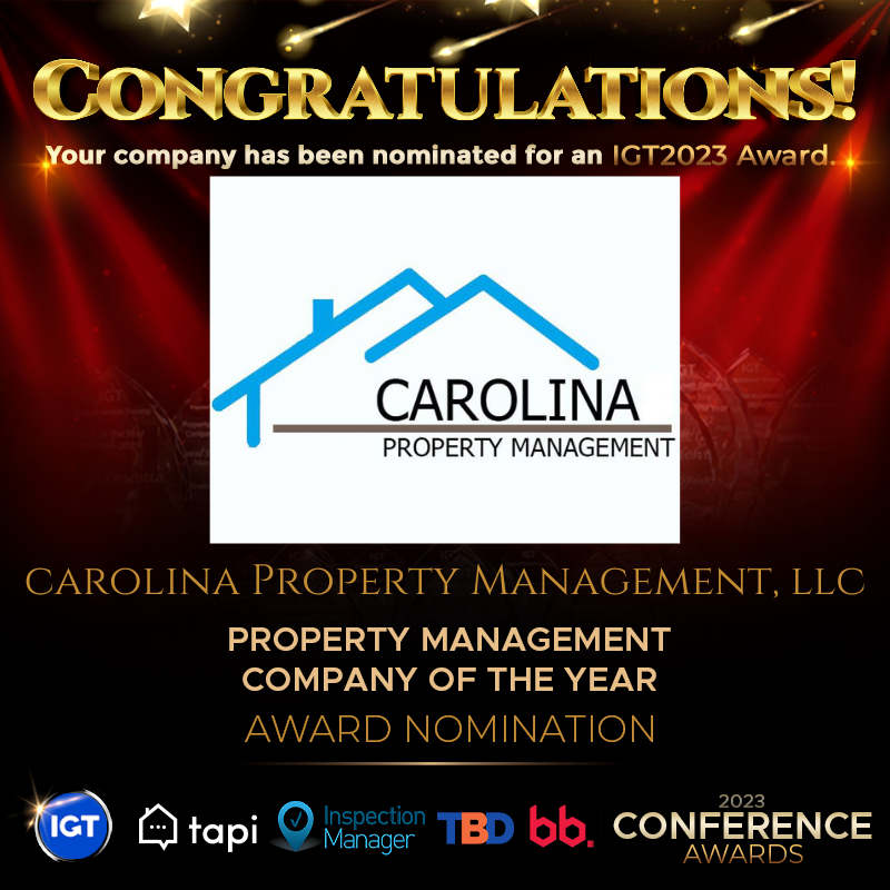 Congratulations Carolina Property Management! You’re nominated for an ...